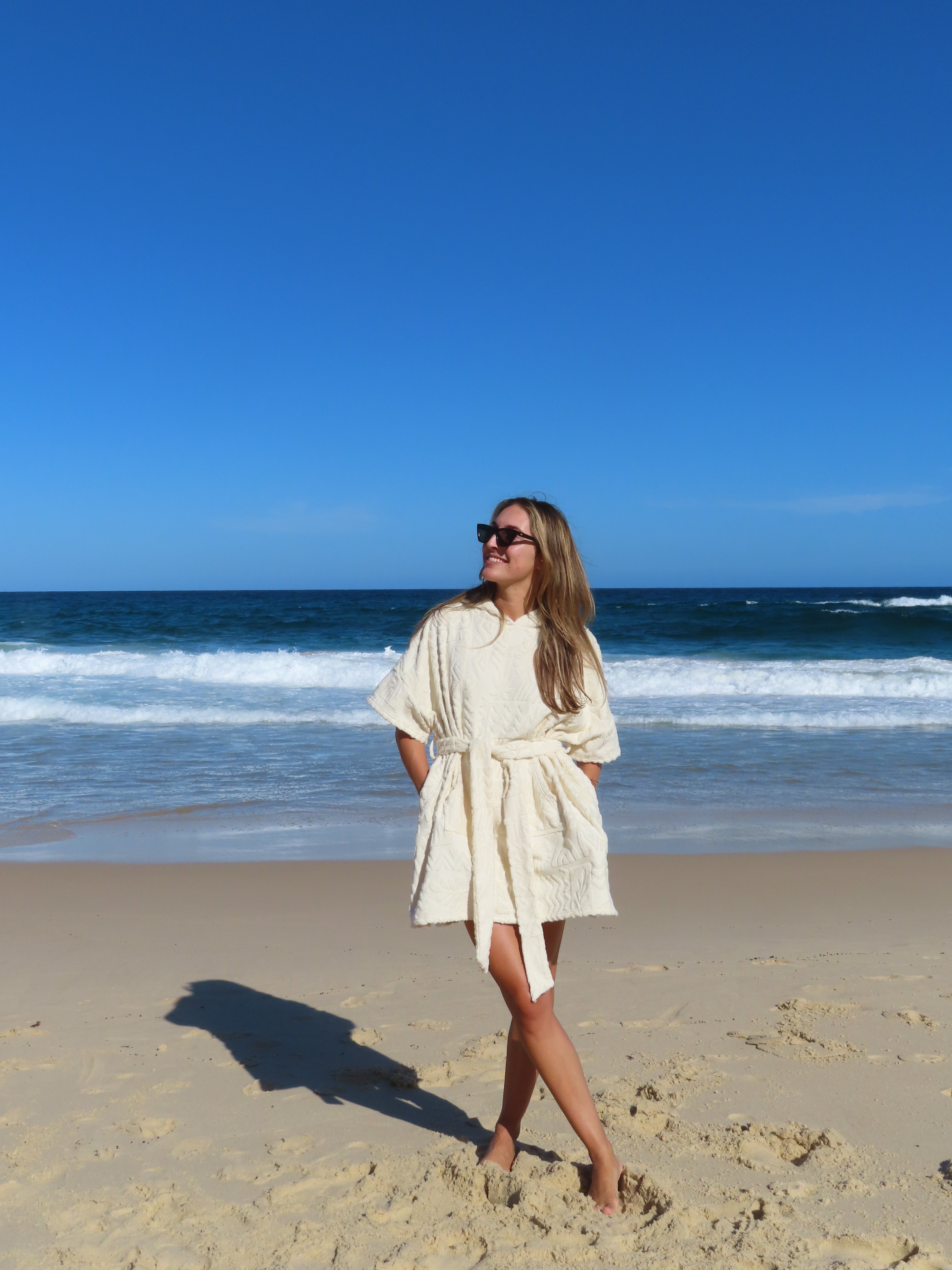 Towel Robe - Cream – orkaadventure